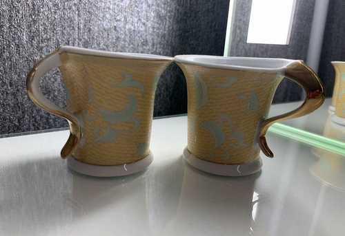 Фарфоровые кофейные чашки