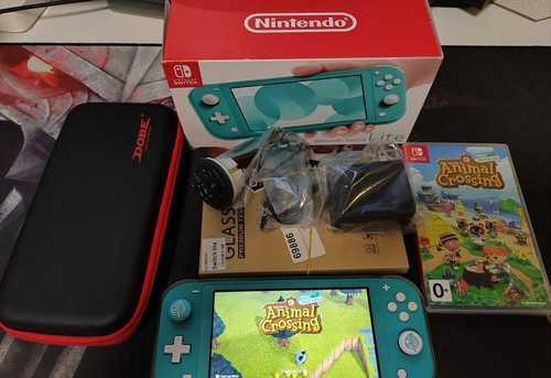 Nintendo switch lite с играми + 128GB