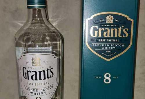 Бутылка и коробка от grants