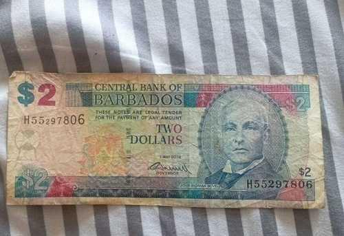 Два доллара банкнота