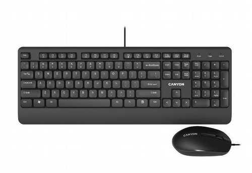 Комплект клавиатура+мышь Canyon CNE-cset4-RU