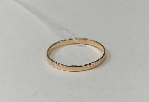 Золотое обручальное кольцо 21 размер