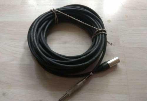 Профессиональный кабель xlr/xlr, xlr/jack 10m