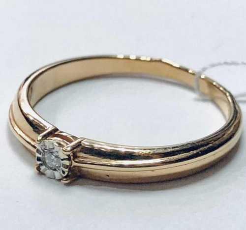 Золотое кольцо с бриллиантам