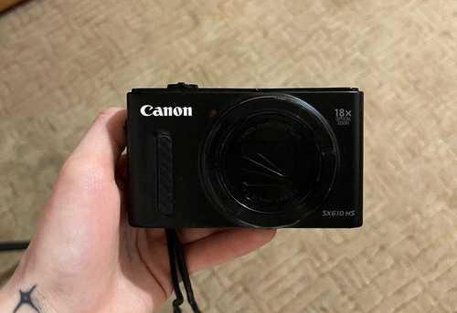 Компактный фотоаппарат Canon sx610 hs