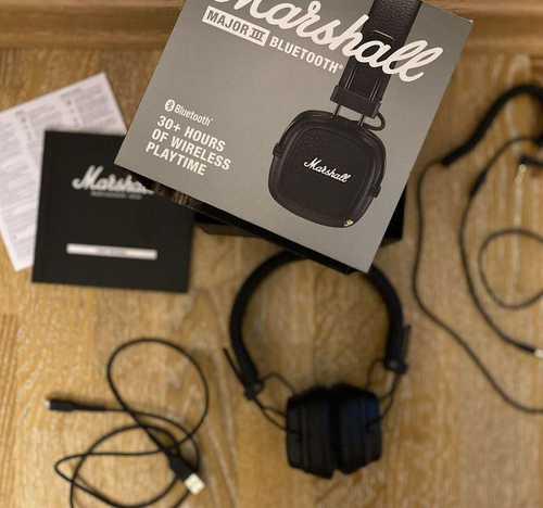 Наушники Marshall major 3 bluetooth (Оригинал)