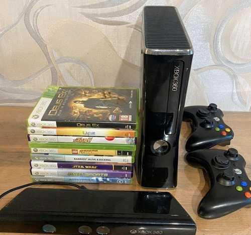 Xbox 360 Slim 250gb   Кинект   Игры