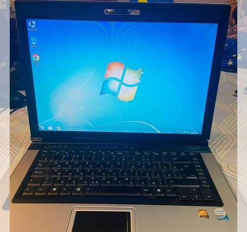 15.4" ASUS X50SL, 160 ГБ, Pentium Dual-Core T2370, RAM 2 ГБ, ATI Mobility Radeon HD 3470 0.25 ГБ