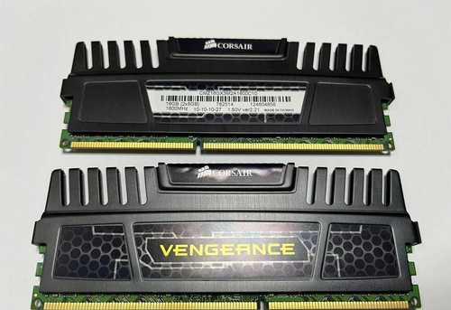 DDR3 16Gb (2x8) Corsair Vengeance CMZ16GX3M2A1600C