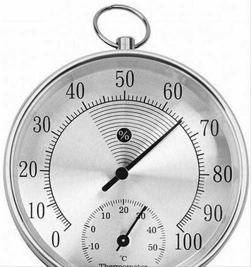 Термометр с гигрометром техметр HC20 (Серебристый)