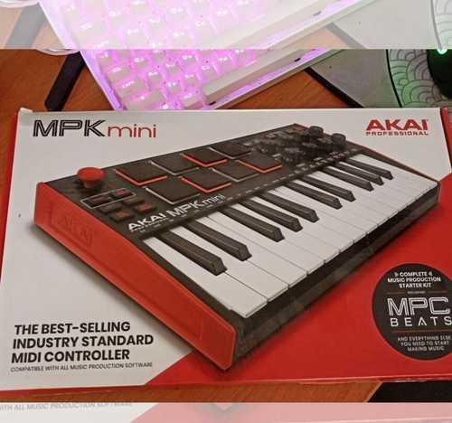 Midi клавиатура akai mpk mini 3