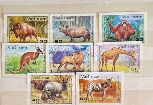 Почтовые марки. Вьетнам. Фауна