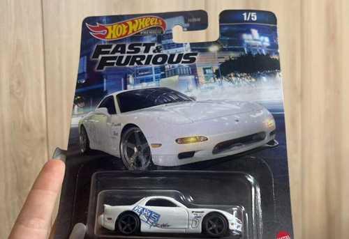 Hot wheels premium mazda rx7 fast&furious