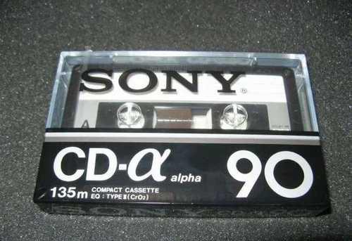 Аудиокассета Sony CD- alpha 90 новая