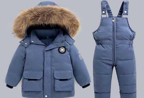 Зимний комплект комбинезон и куртка 90, 110