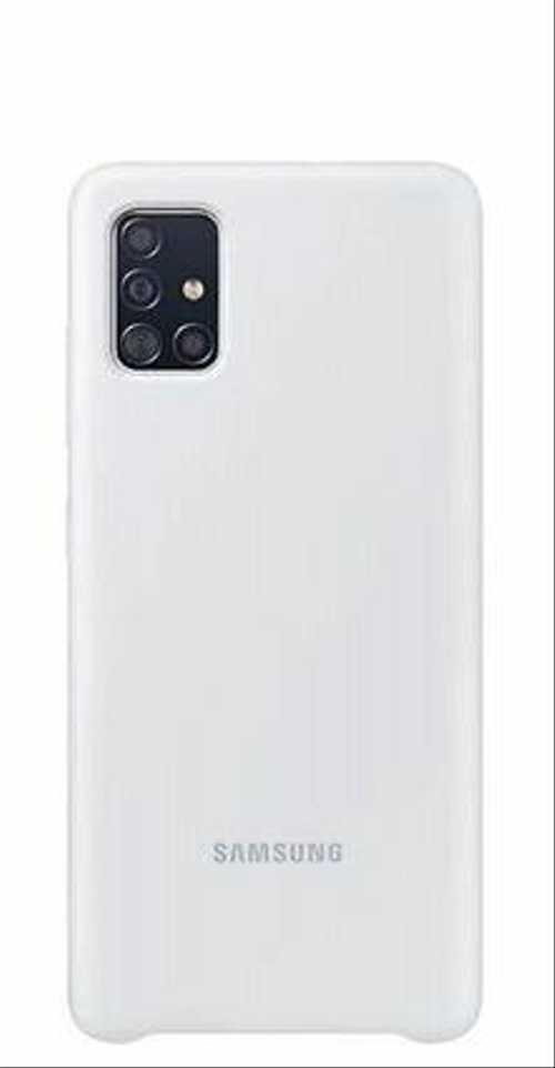 Чехлы на Samsung а51 под оригинал белые оптом