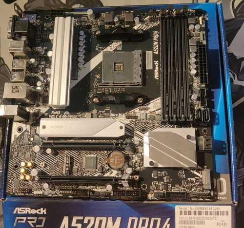 Материнская плата ASRock A520M PRO4