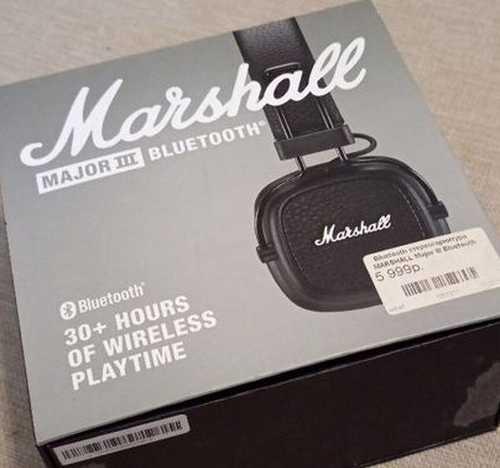 Коробка от наушников Marshall major 3 Оригинал