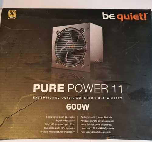 Блок питания be quiet pure power 11 600w