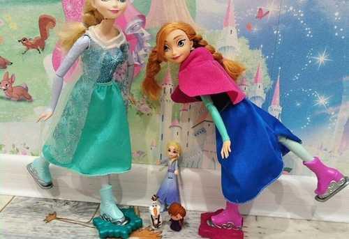 Куклы Анна и Эльза фигуристки от Mattel
