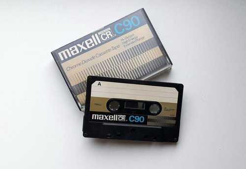 Кассеты maxell CR C90 хром с записями, Япония 2шт