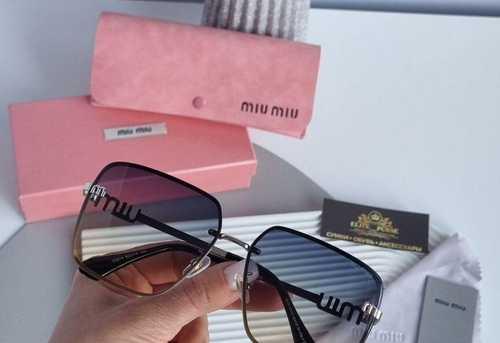 Солнцезащитные очки miu miu полный комплект