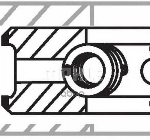 Кольца поршневые 1шт volvo S70-C70 2.0-2.5 81