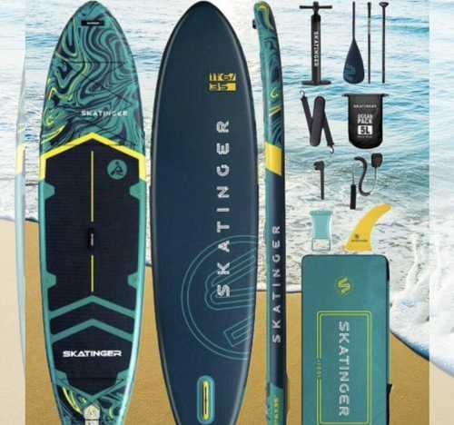 Сапборд sup board сап доска 11'6 - 350x89x15см-9кг