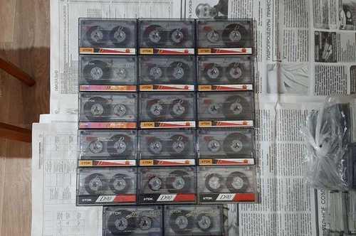 Аудиокассеты TDK D90, T1 90 (17 шт.)