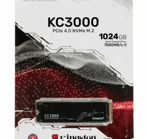 Kingston 1 тб Внутренний SSD-диск Kingston KC3000