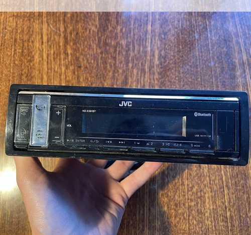 Магнитола блютуз 1 din JVC KD-X361BT