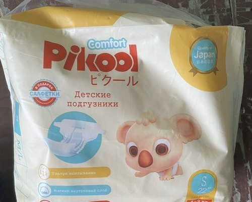 Подгузники Pikool Comfort S+Huggies Elite soft 2