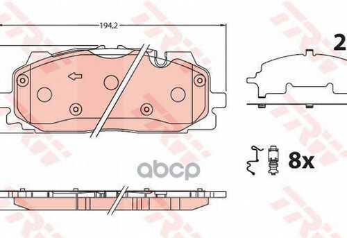 Колодка тормозная компл. передние GDB2190 TRW