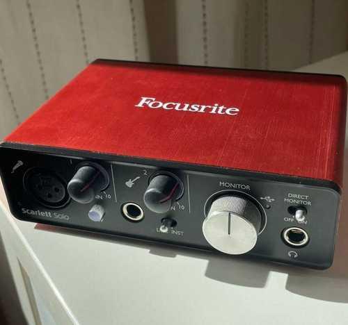 Аудиокарта Focusrite Scarlett Solo 2nd Gen USB