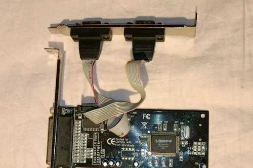 PCI карта LPT + 2 COM (RS232)