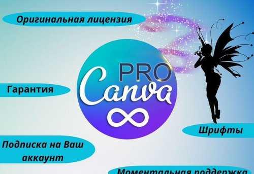 Подписка Canva pro лицензия 12 мес