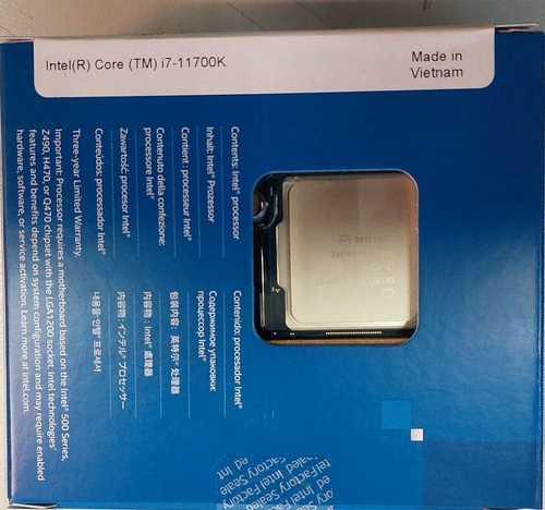 Процессор Intel core i7 11700K BOX