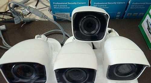 Комплект AHD 4 камеры видеонаблюдения HiWatch