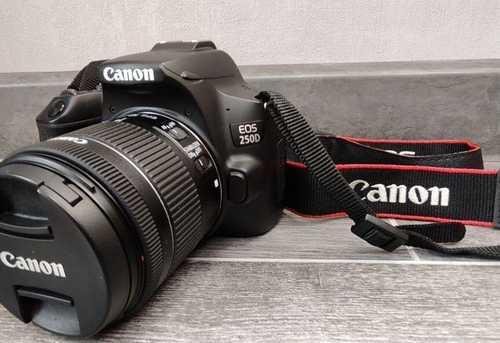 Зеркальный фотоаппарат canon 250d kit 18-55