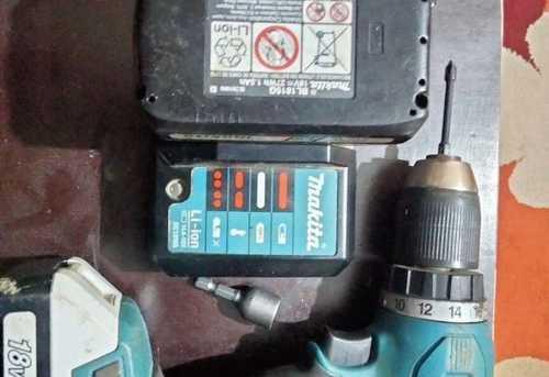 Аккумуляторная дрель шуруповерт makita 18v