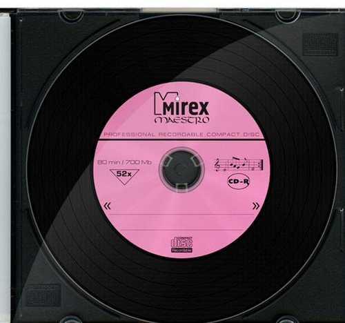 6 шт Mirex Maestro 52x CD-R 700 Mb 80 min