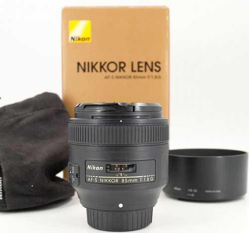 Nikon 85mm f/1.8G AF-S отл. сост., гарантия