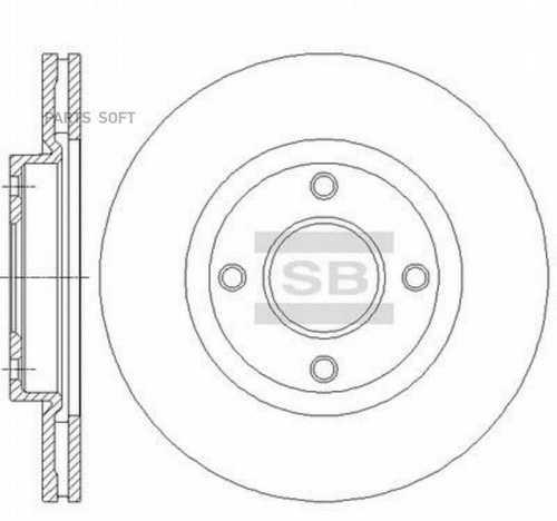 Sangsin brake SD4238 Диск тормозной