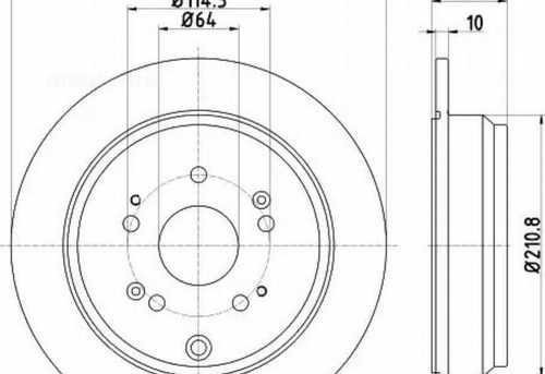 Nisshinbo ND8020K Диск тормозной зад