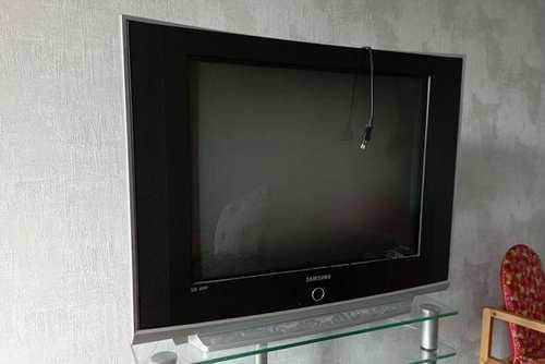 Бу телевизор Samsung + тумба стеклянная