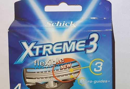 Кассеты лезвия оригинал Schick Xtreme 3