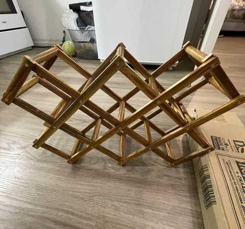 Складная полка для бутылок вина, подставка винная