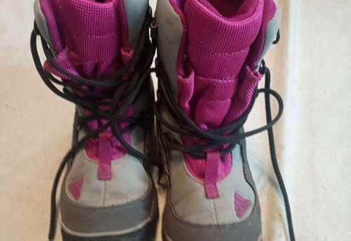 Adidas primaloft зимние непромокаемые ботинки 34 р