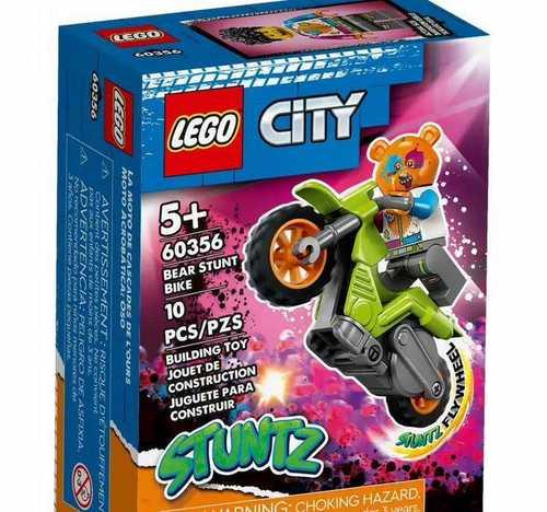 Lego City Трюковый мотоцикл медведя 60356