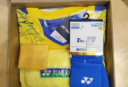 Футболка спортивная Yonex мужская, носки, напульс